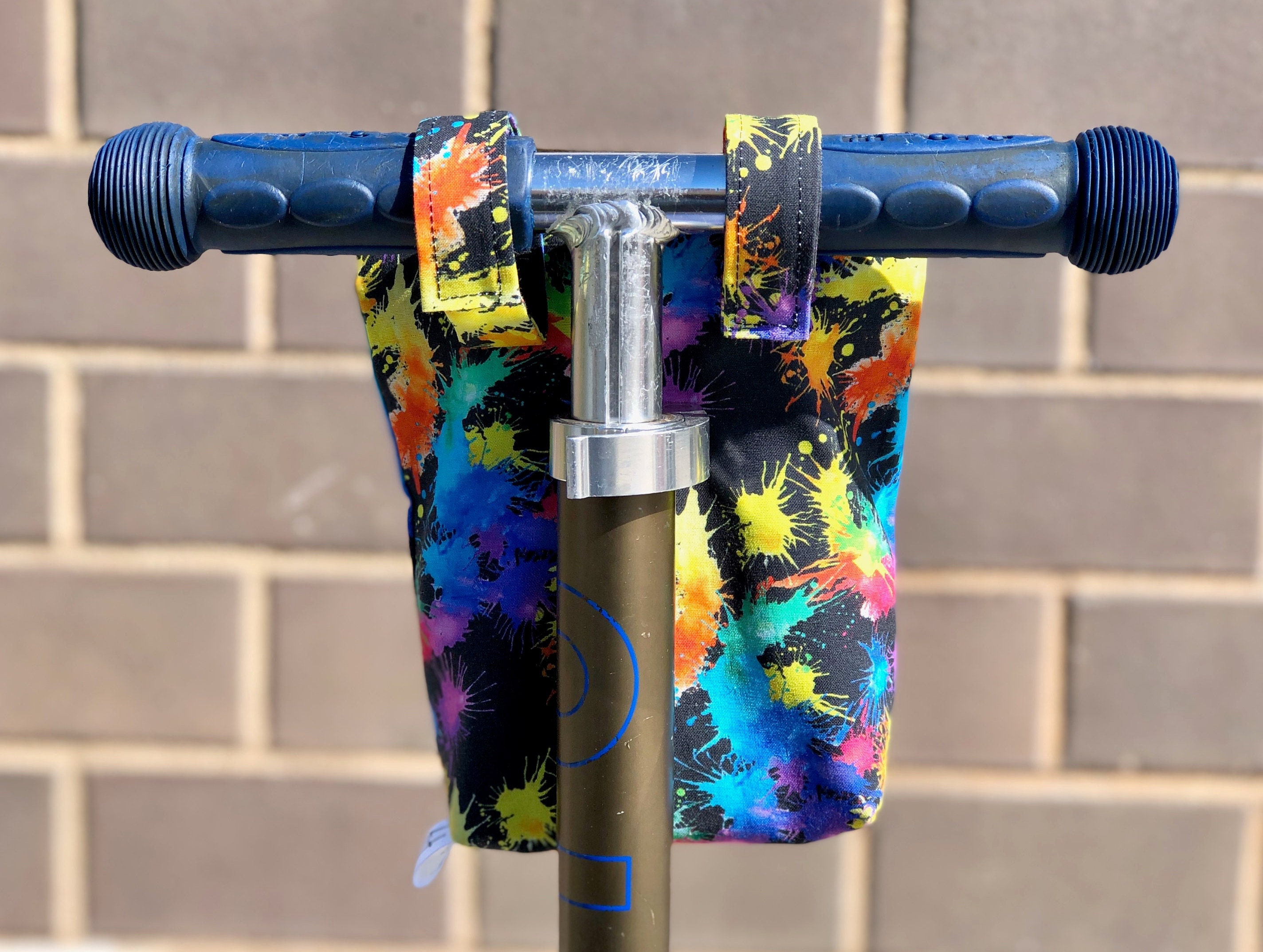 Rainbow Paint Splatter Bike/scooter Handlebar Bag for Kids - Etsy