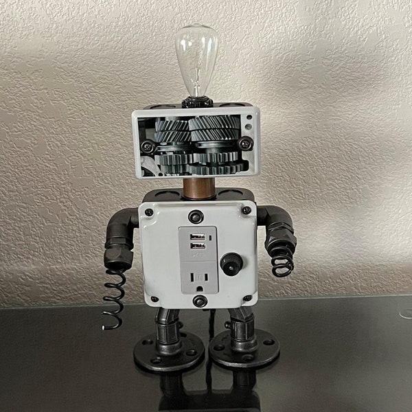 Robot Lamp - Etsy