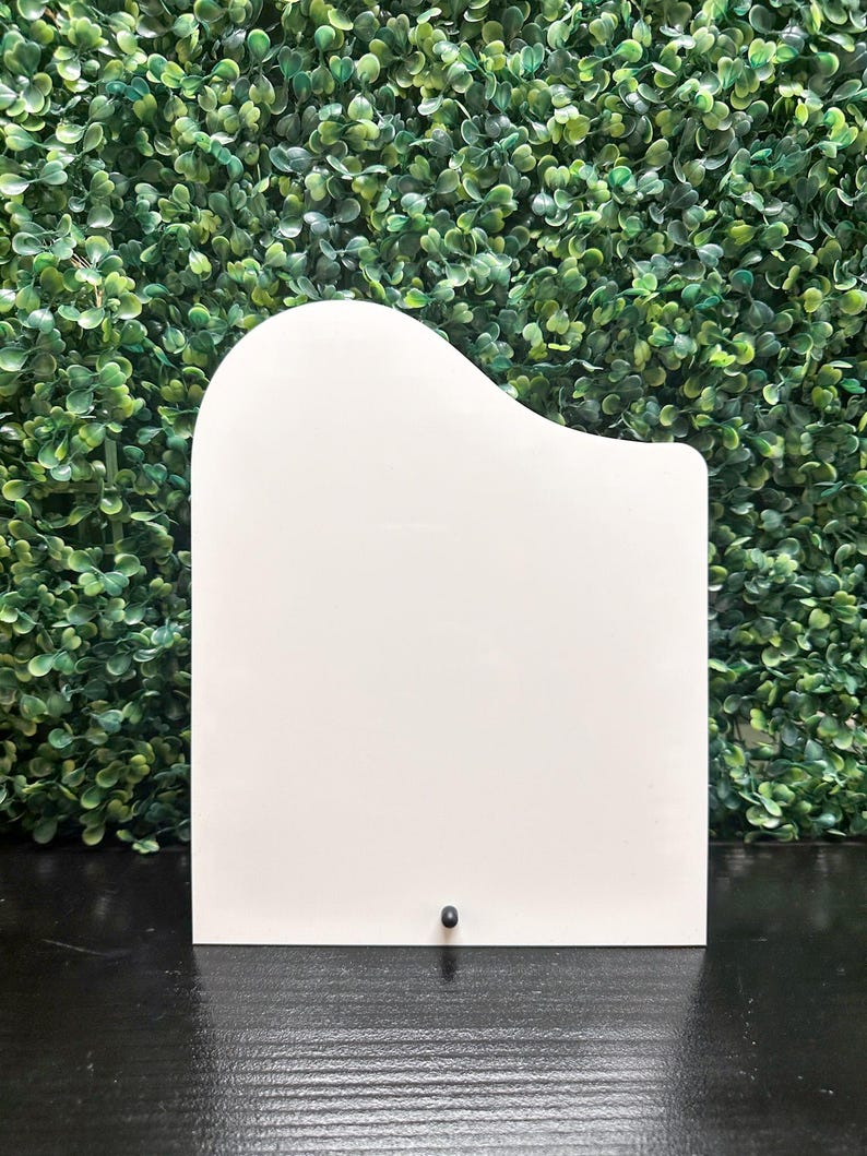 Wavy Acrylic Sign Blank With Base | Wedding Sign | DIY Sign | Blank ...