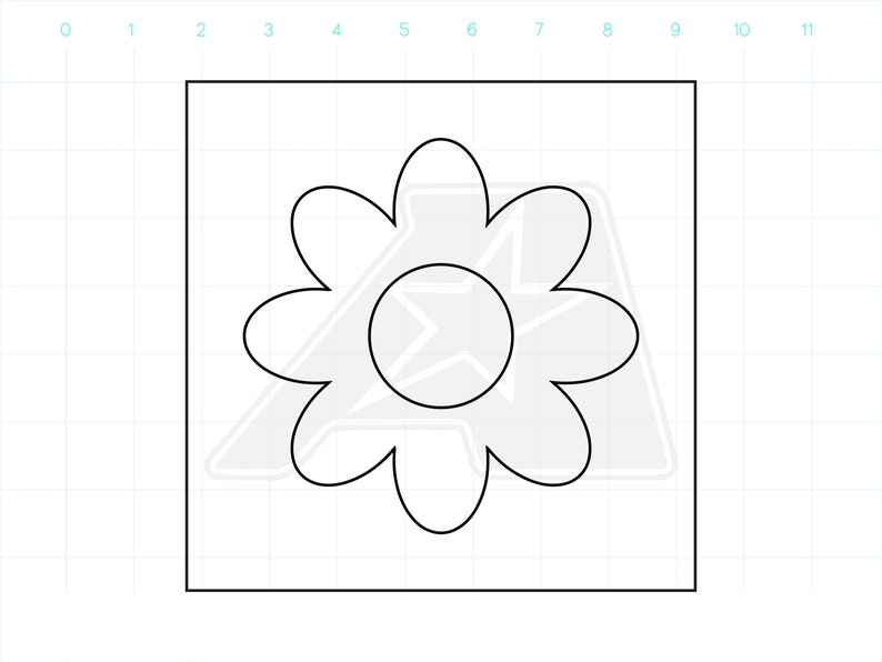 Flower Template - Router Template - Clear Acrylic Template - Acrylic ...