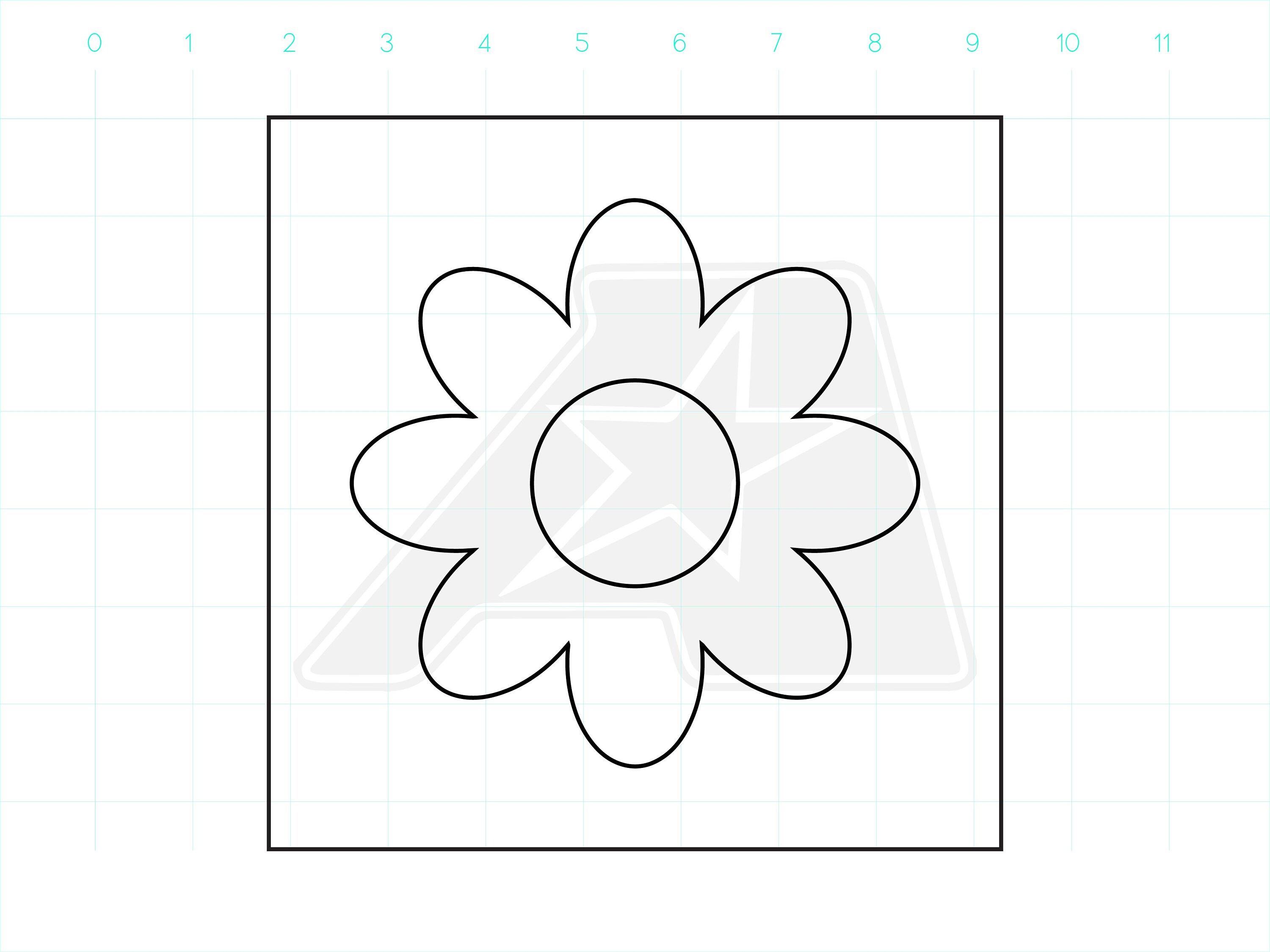 Flower Template - Router Template - Clear Acrylic Template - Acrylic ...