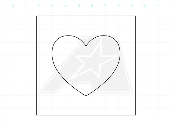 Heart Template Router Template Clear Acrylic Template | Etsy