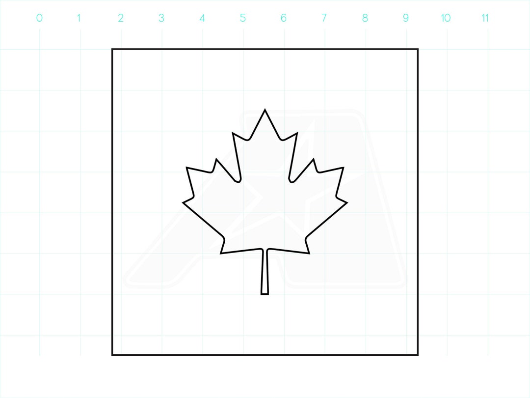 Maple Leaf Inlay Template: Clear Acrylic Router Guide (7.5" X 7.5") - Etsy