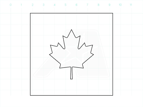 Maple Leaf Template Router Template Clear Acrylic Template | Etsy