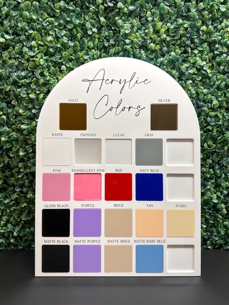 2 Piece Acrylic Sign Blank With Base | Wedding Sign| DIY Sign| Blank ...