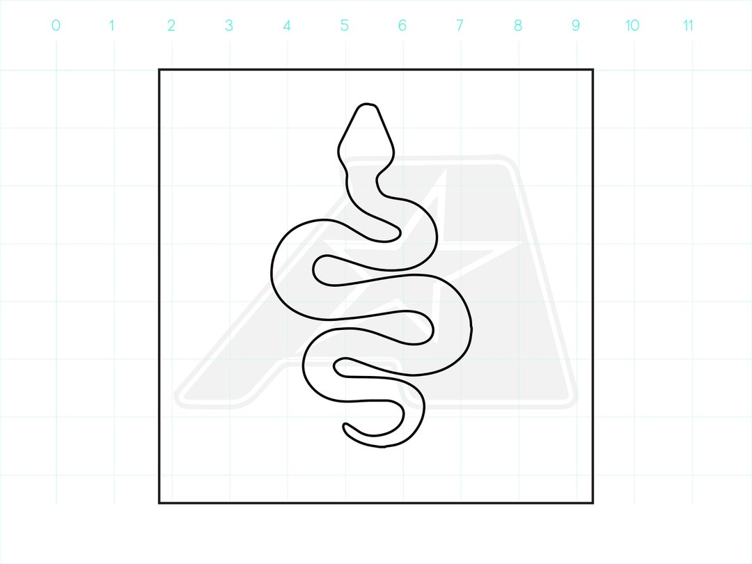 Snake Template - Router Template - Clear Acrylic Template - Acrylic ...