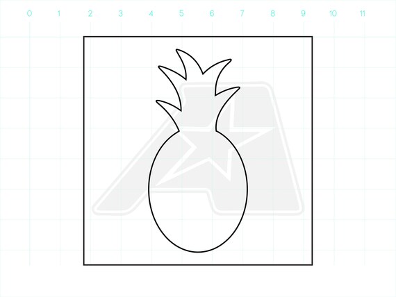 Pineapple Template Router Template Clear Acrylic Template | Etsy