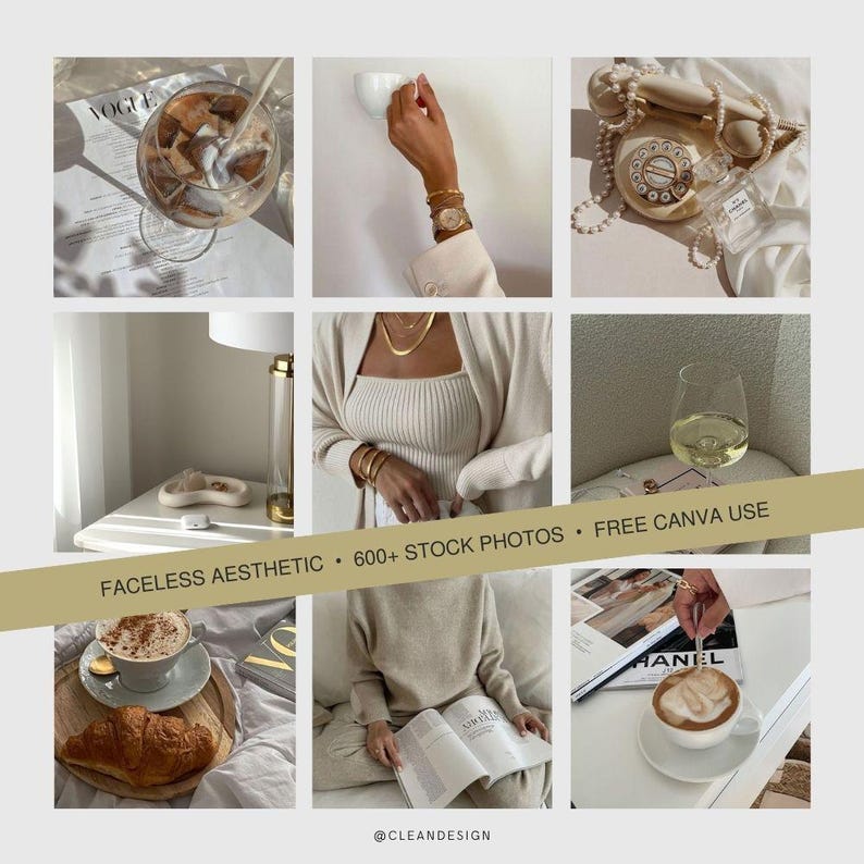 600+ Aesthetic Stock Photos Bundle for Instagram & Canva | PLR/MRR ...