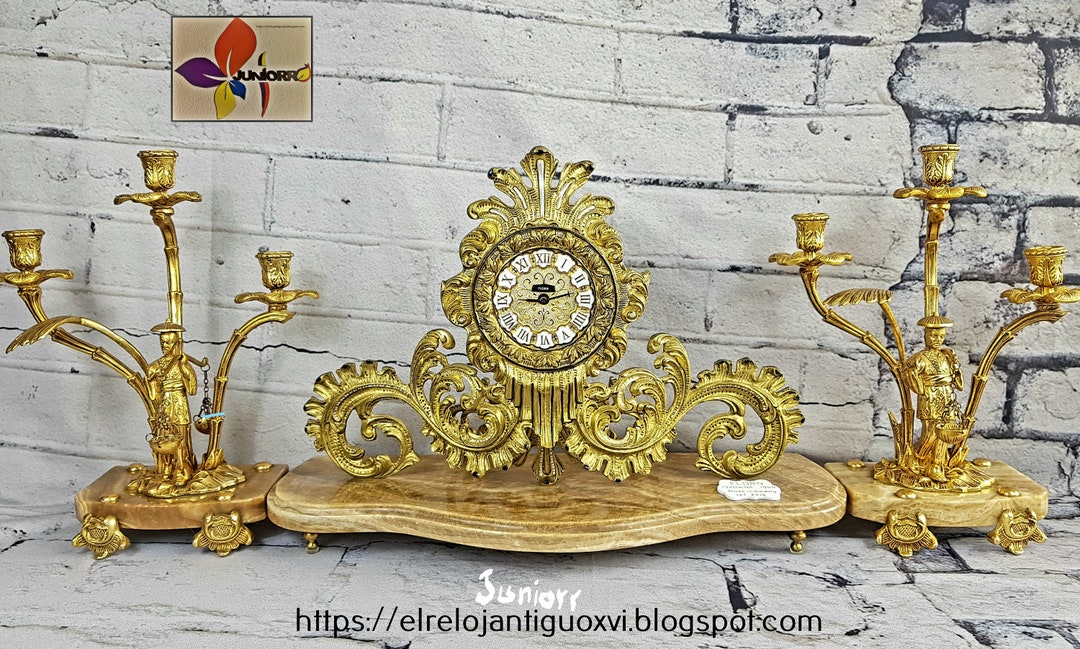 Antique Bronze FLORN Clock - Etsy