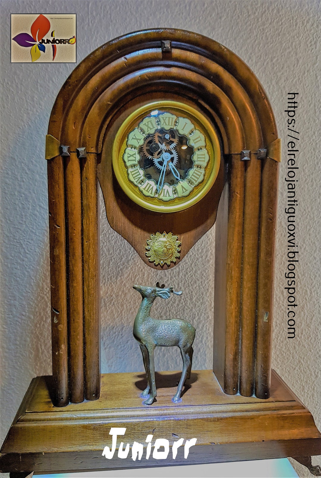 Antique Wooden CID Clock - Etsy