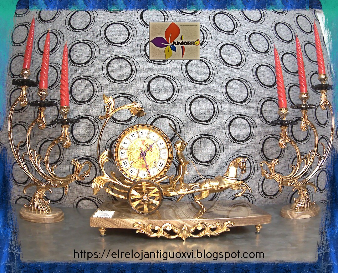 Antique Bronze Clock FHS - Etsy