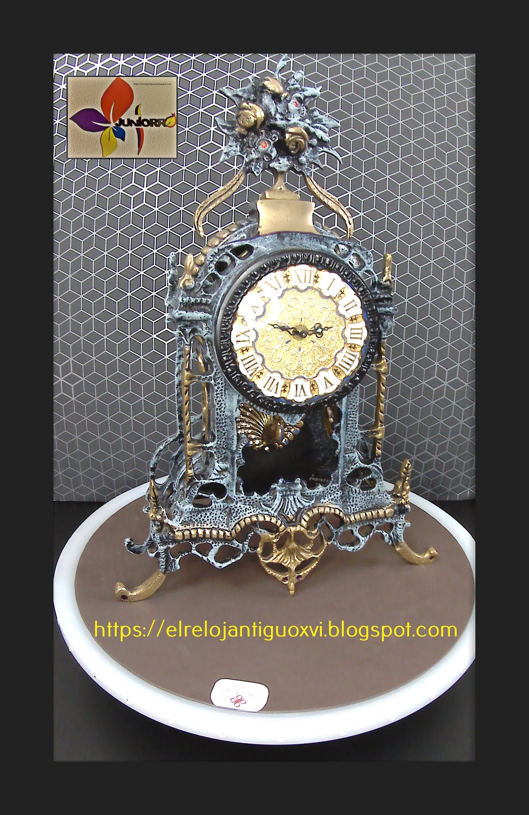 Antique Bronze Blessing Clock - Etsy
