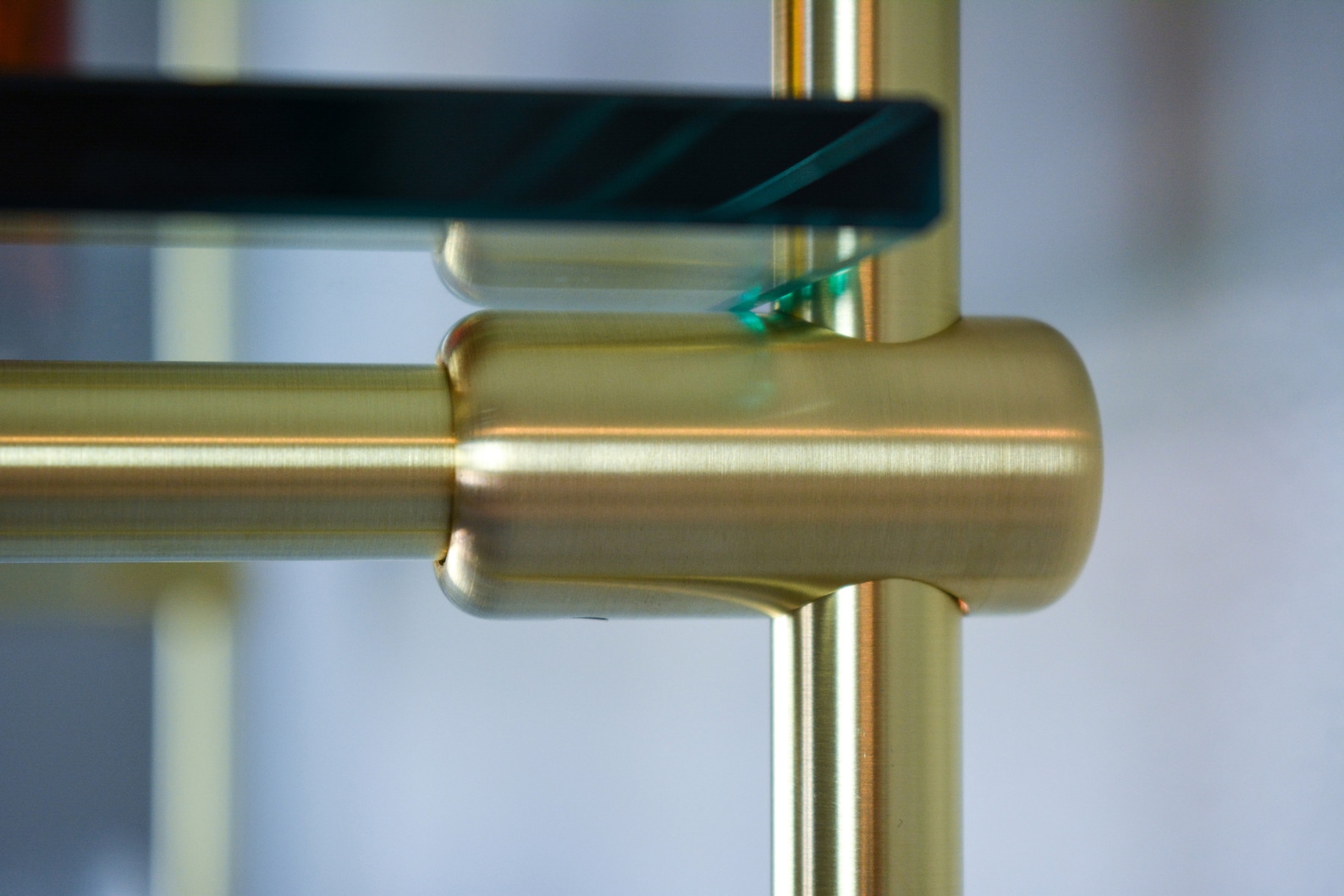 2-way Brass Connector | Custom Shelf Fittings | Made to Order Full ...