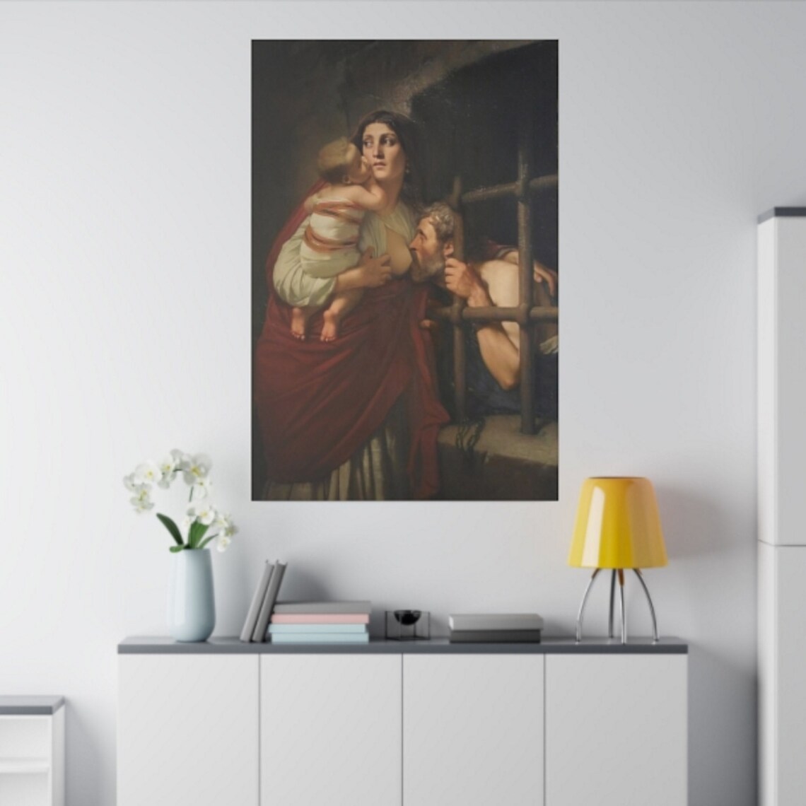 This Vintage Wall Art is About the Roman Charity and the Love - Etsy