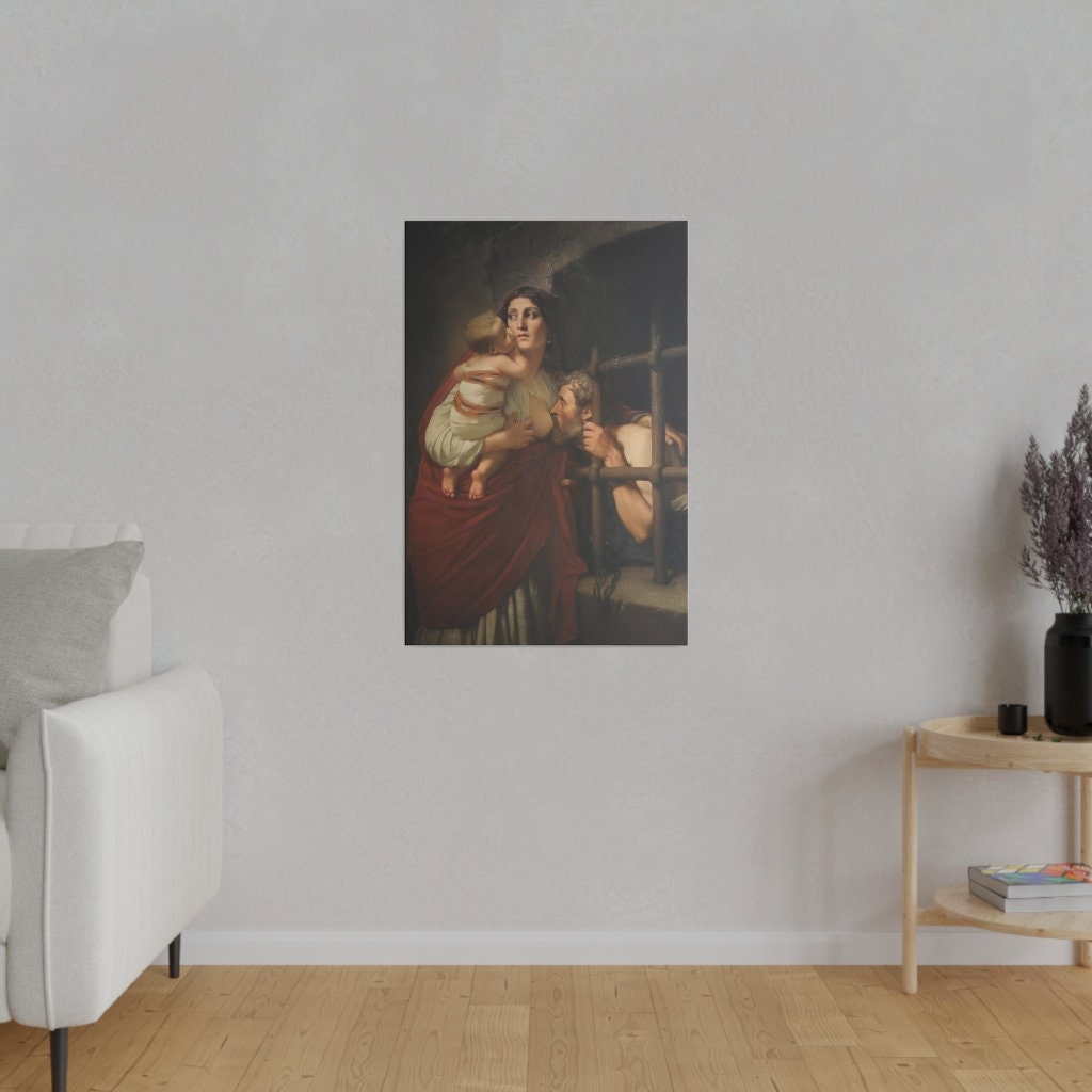 This Vintage Wall Art is About the Roman Charity and the Love of a ...