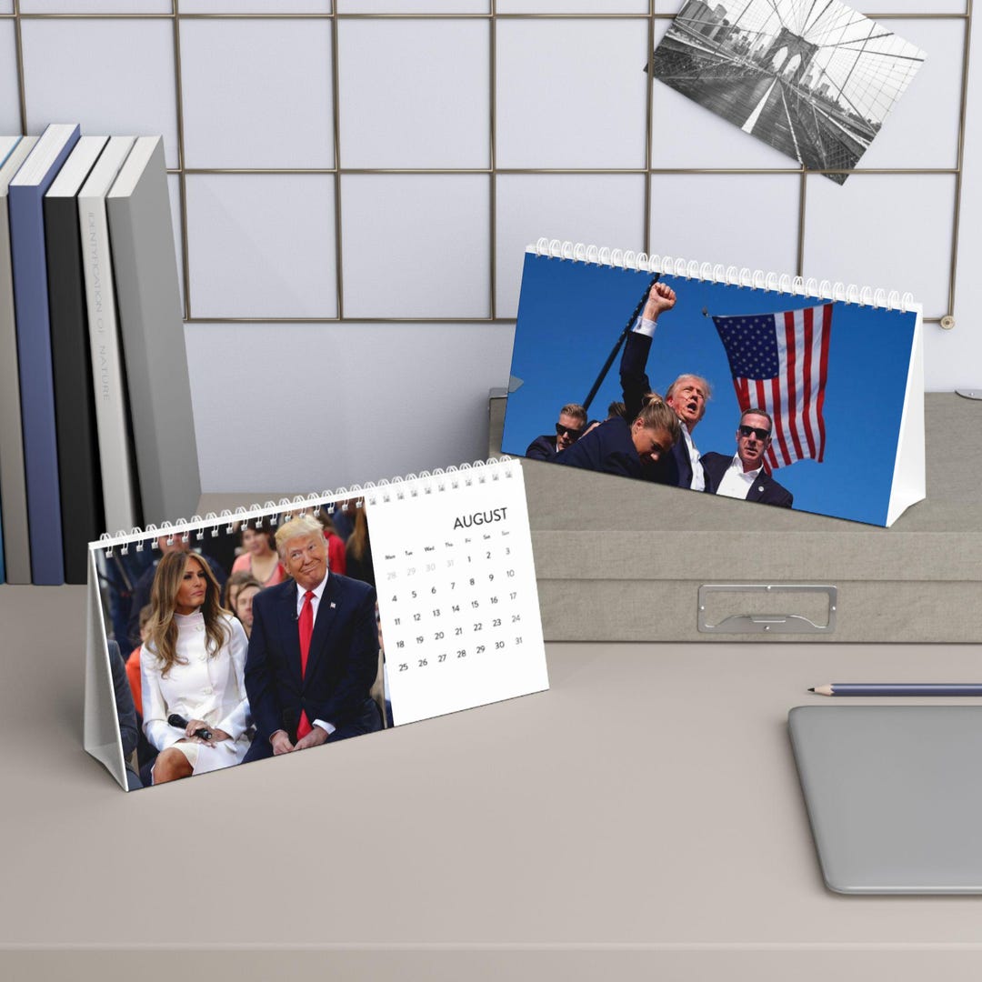 2025 Desk Calendar With President Donald Trump, Trump Calendar ...