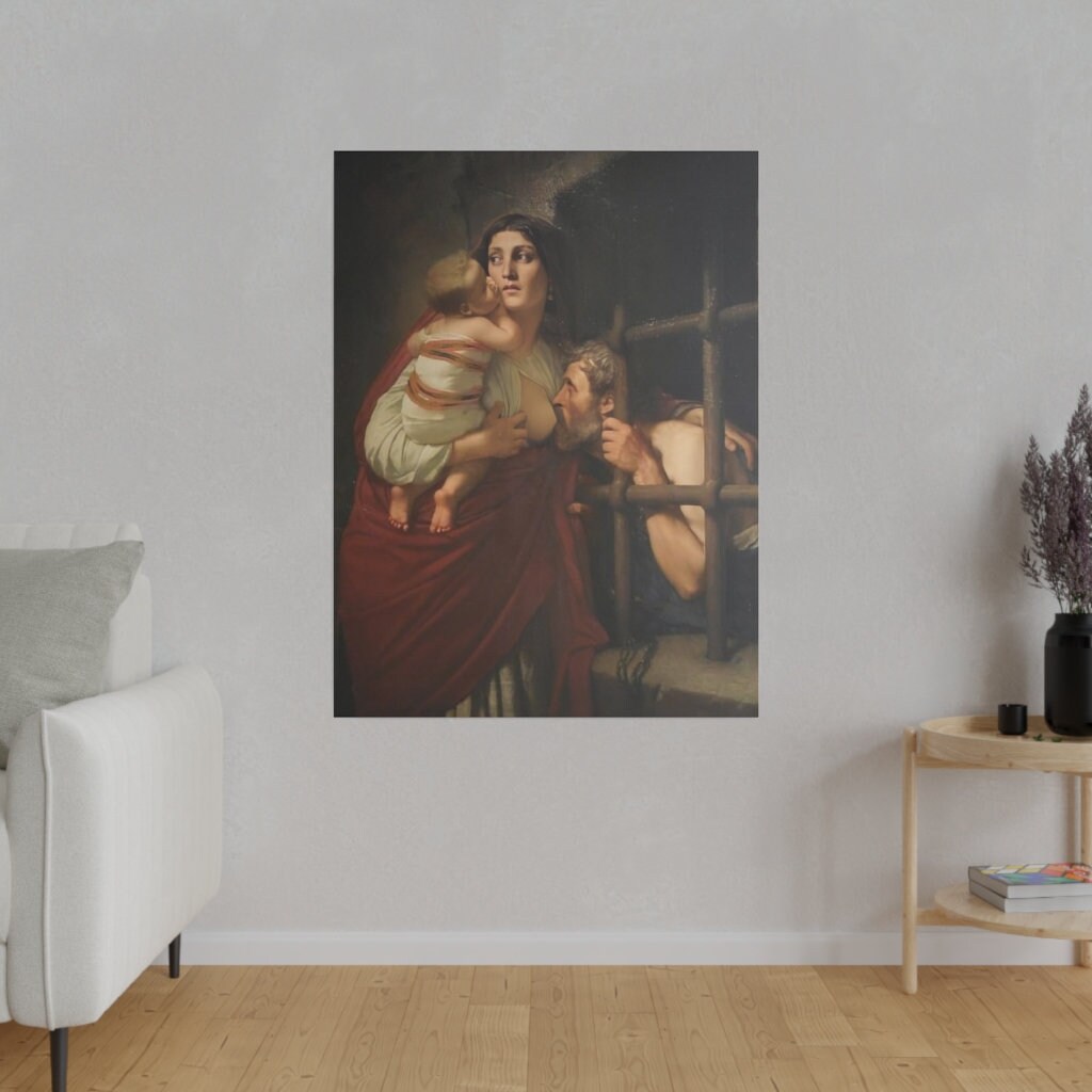This Vintage Wall Art is About the Roman Charity and the Love of a ...