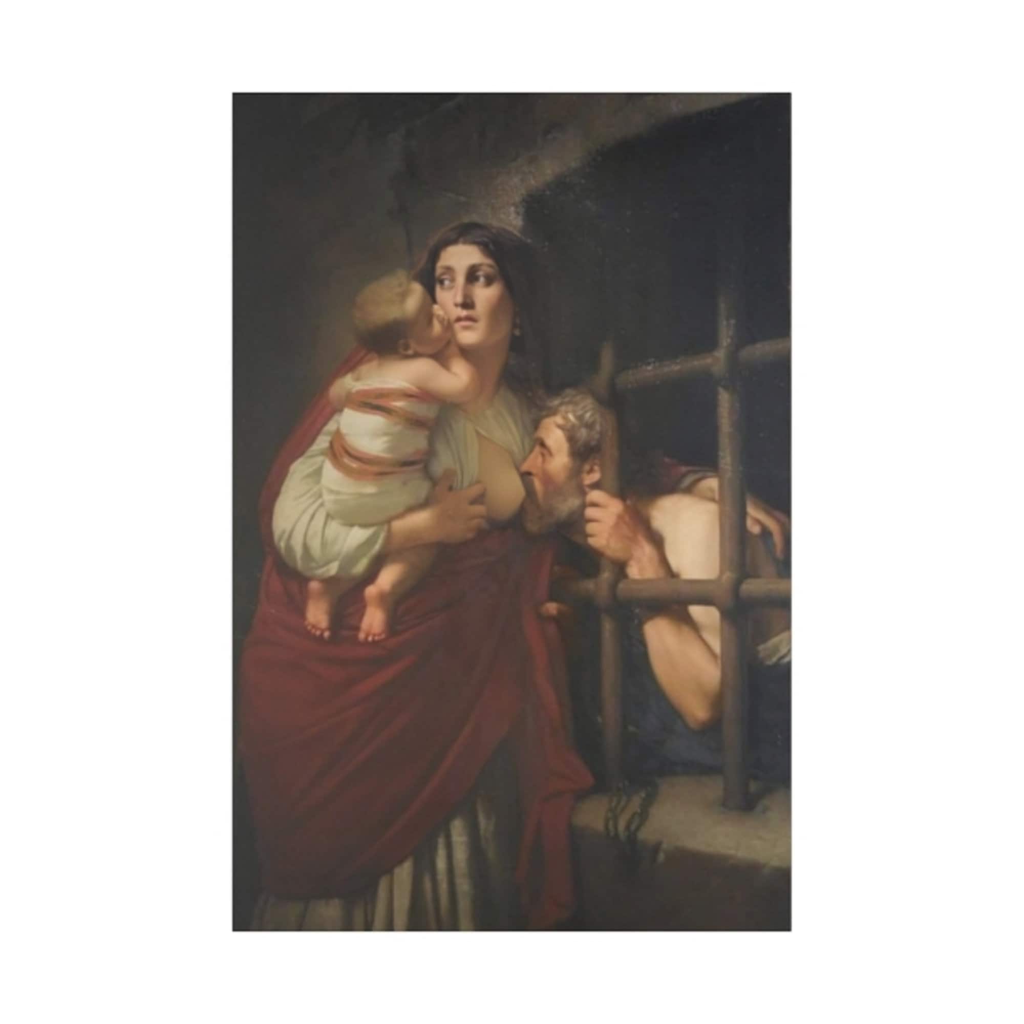 This Vintage Wall Art is About the Roman Charity and the Love of a ...