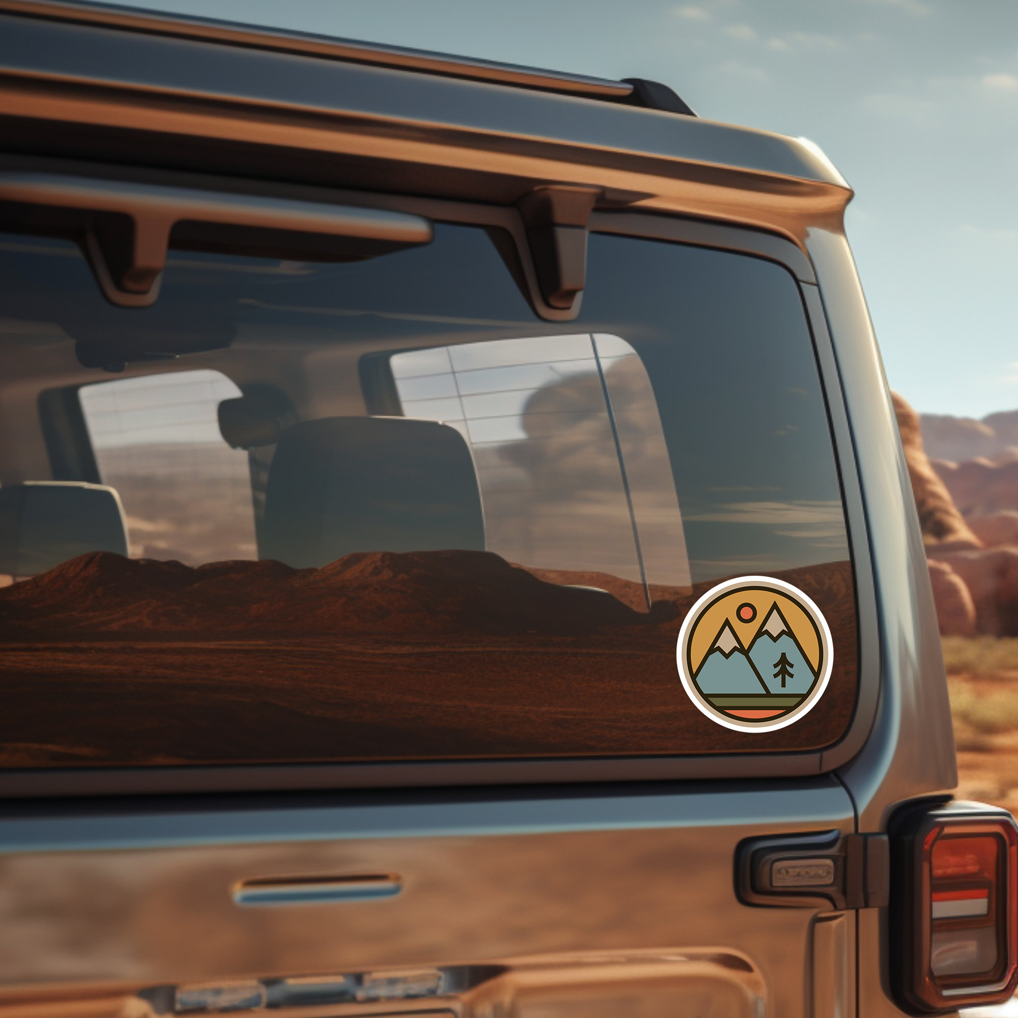 3 Matte Sticker Mountain Decal Camping Gear Outdoor Sticker Water ...