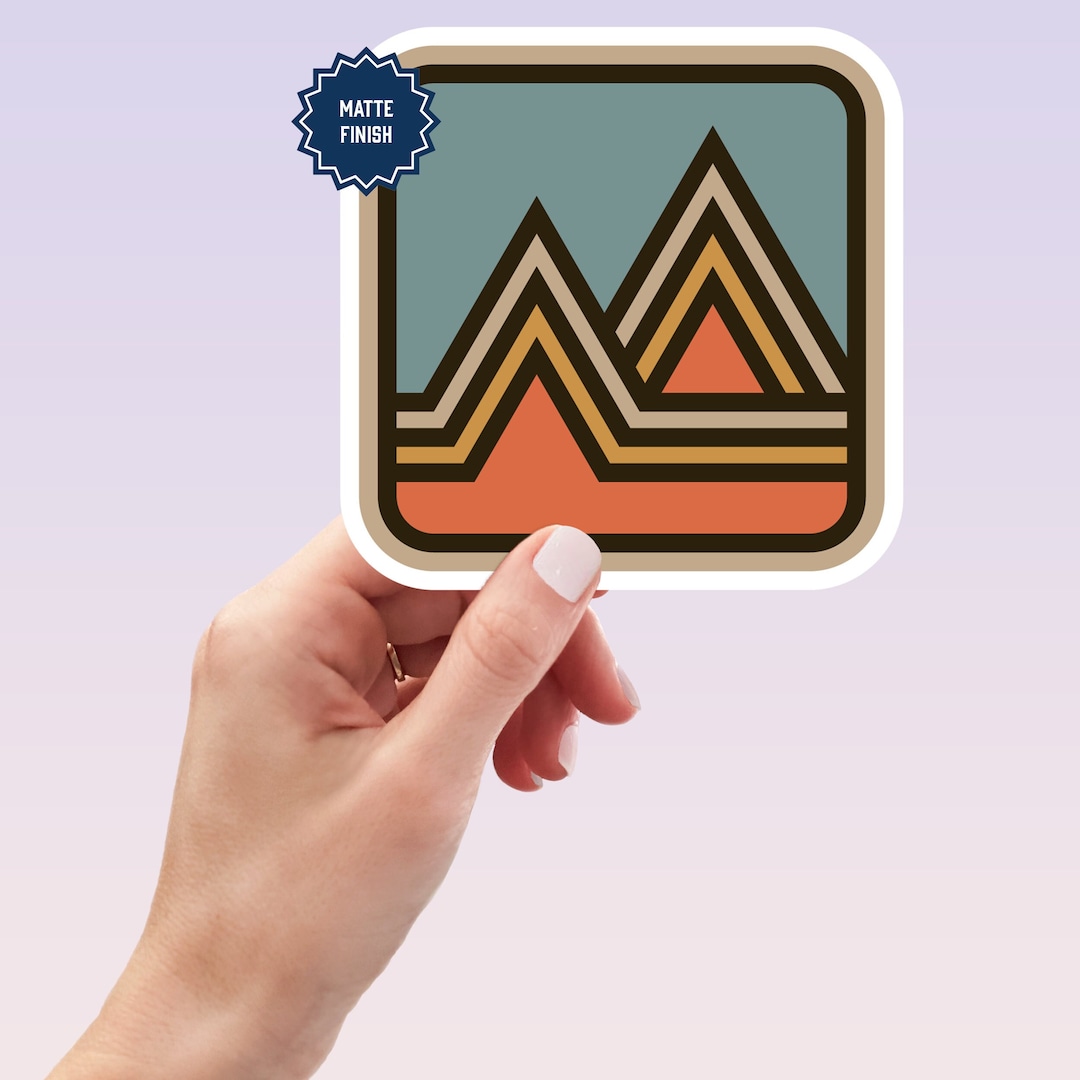 3 Matte Sticker Mountain Decal Camping Gear Outdoor Sticker Water ...