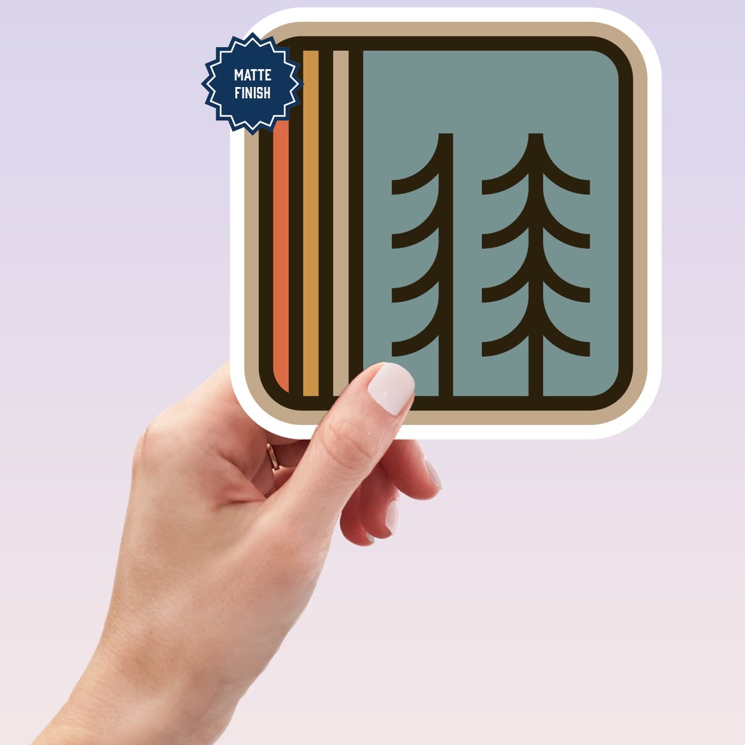 3 Matte Sticker Mountain Decal Camping Gear Outdoor Sticker Water ...