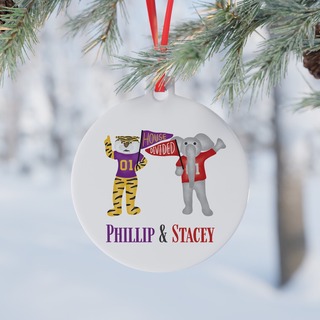 Personalized House Divided LSU Tigers and Alabama Crimson Tide ...