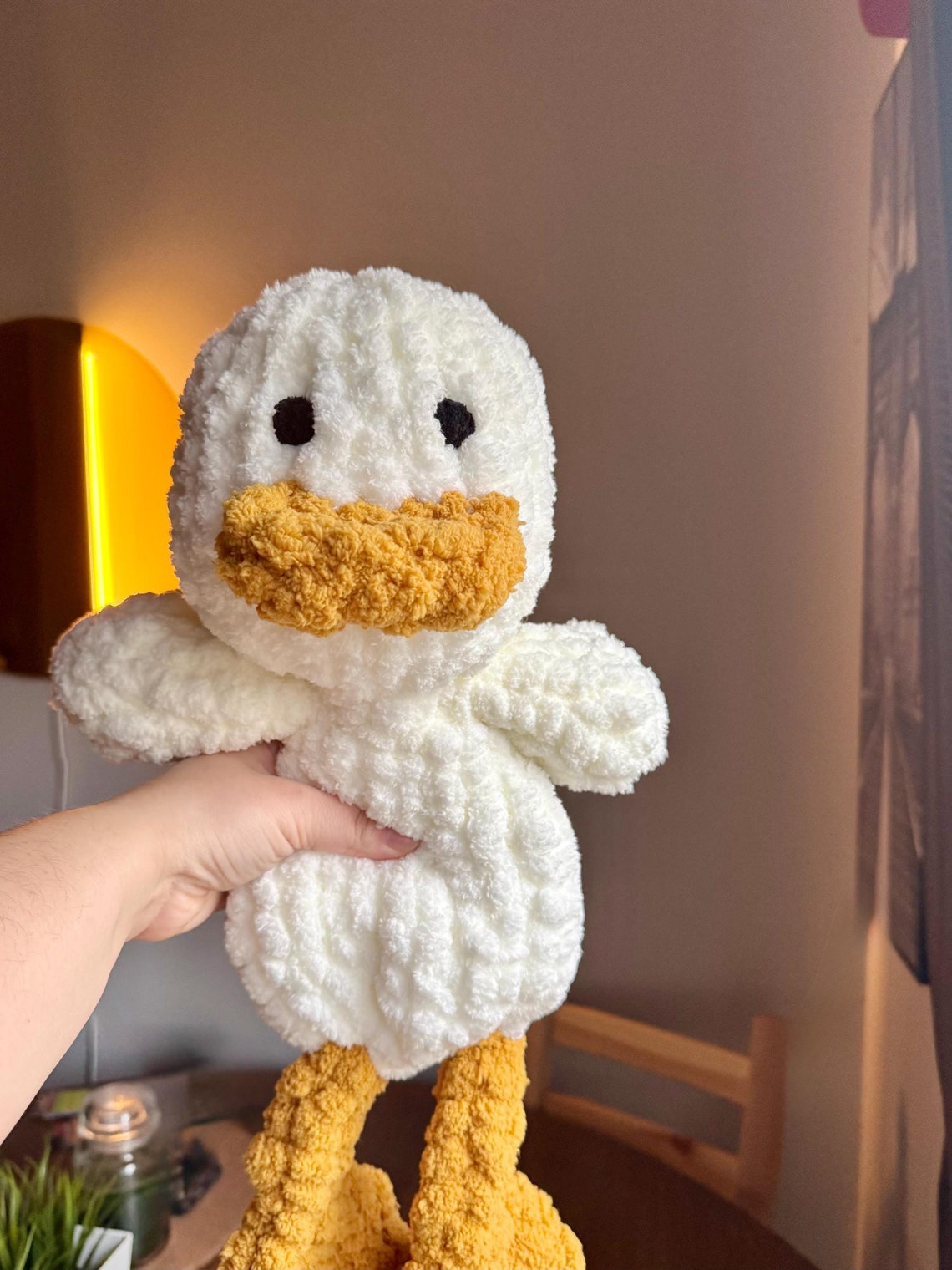 Chunky Knit Duck Snugglers| Hand Knit Duck Stuffies | Handmade Duck ...