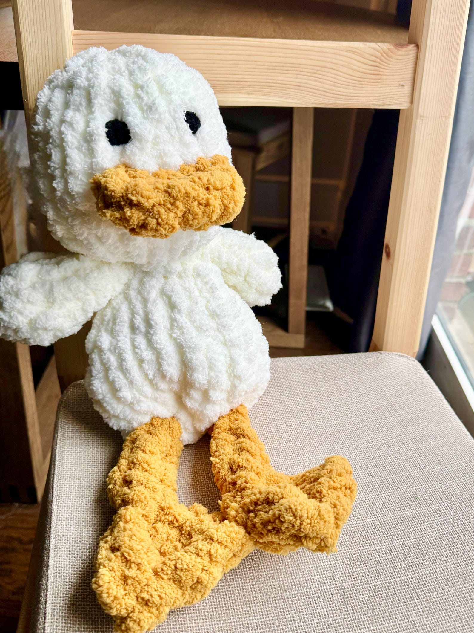 Chunky Knit Duck Snugglers| Hand Knit Duck Stuffies | Handmade Duck ...