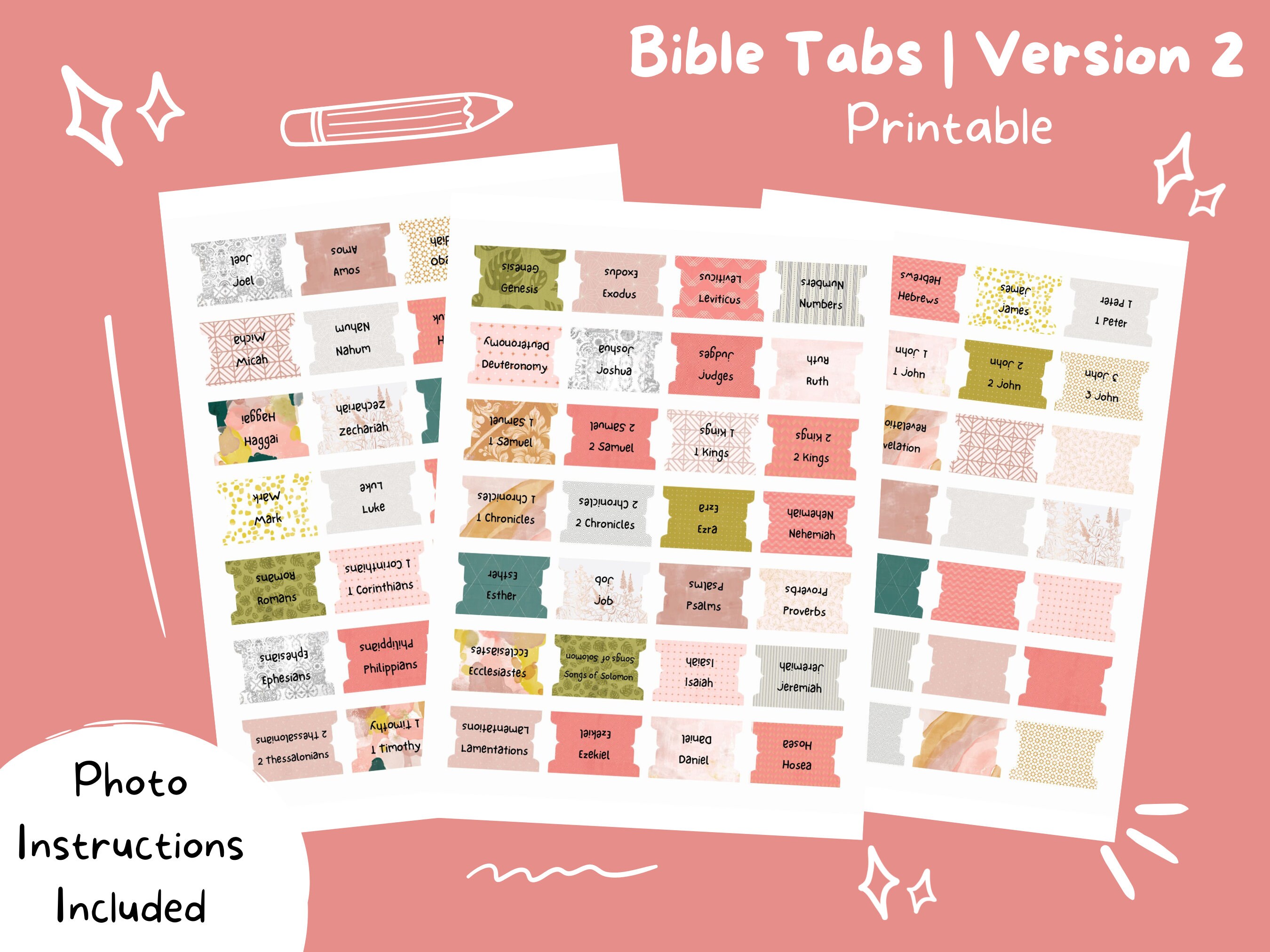JW Printable Bible Tabs Version 2 Digital Instant Download (Download ...