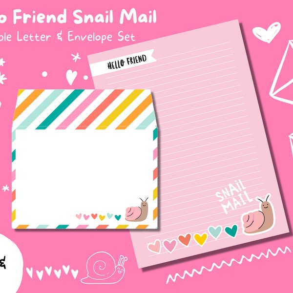 Snail Mail Printables - Etsy