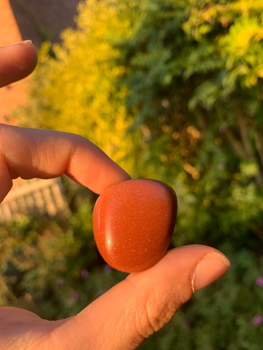 Sparkling Goldstone Tumble Stone: Calming Energy Crystal - Etsy