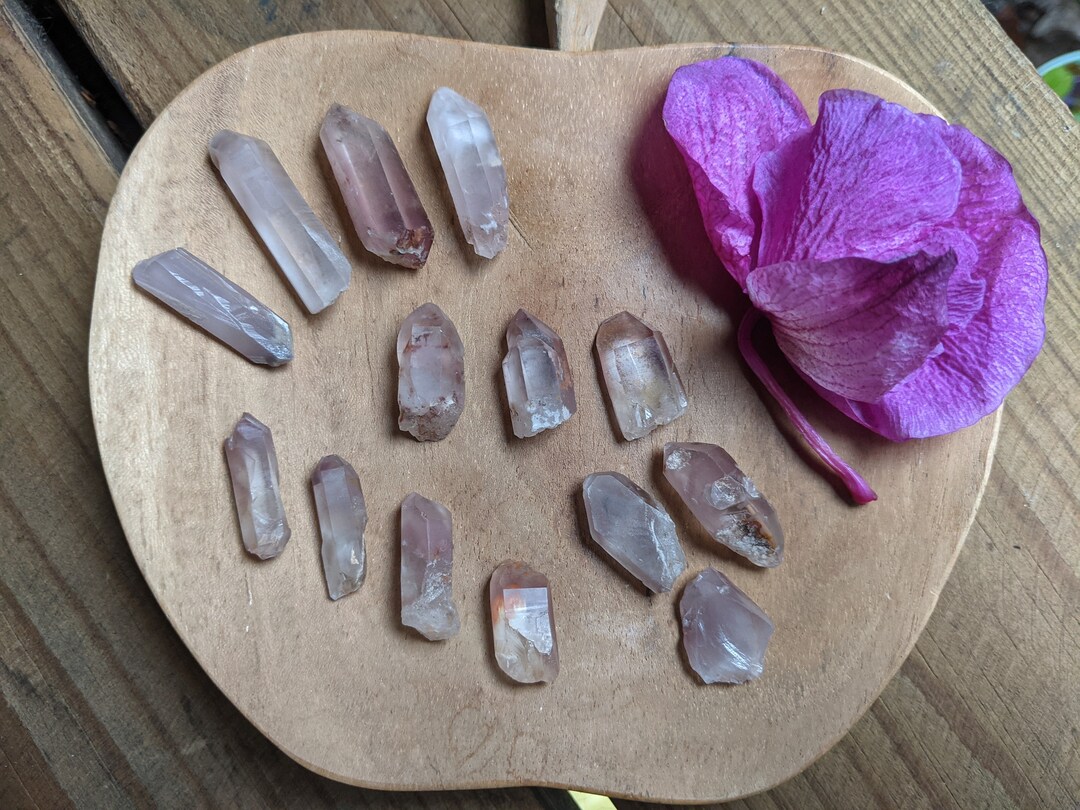 Authenticated Natural Lithium Quartz Points High Quality With a Wide ...