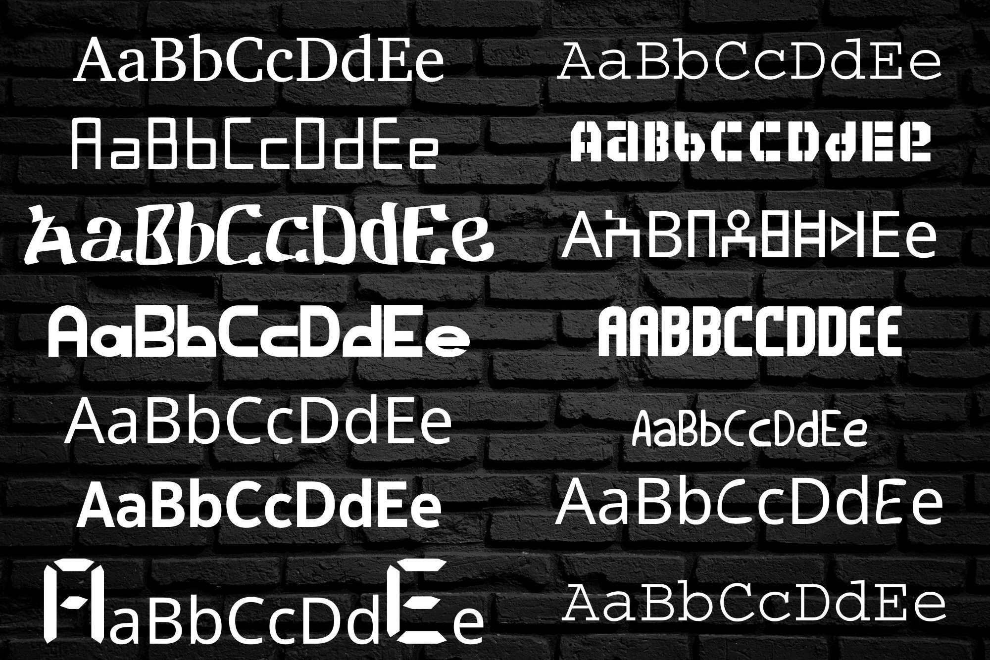 Amharic Fonts - Custom Designed Fonts - Package Deal - 25 Fonts ...
