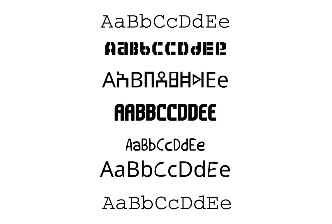 Amharic Fonts - Custom Designed Fonts - Package Deal - 25 Fonts ...