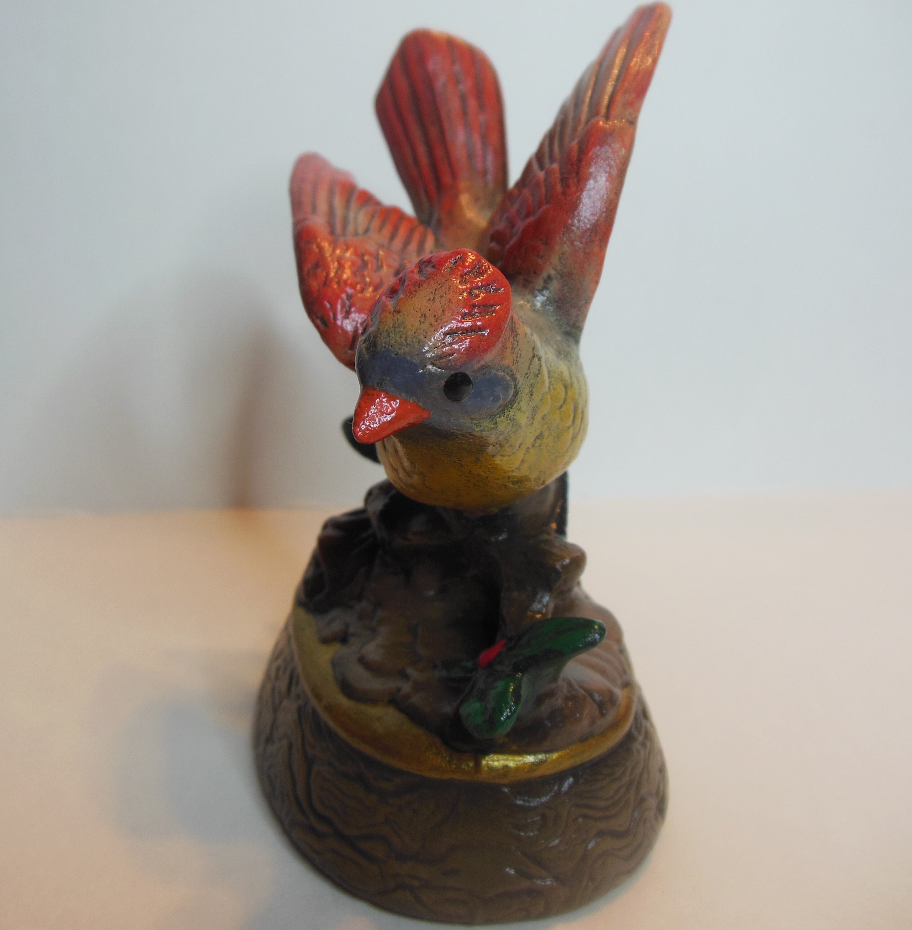 Female Cardinal Figurine Ceramic Hand Painted With Acrylic - Etsy