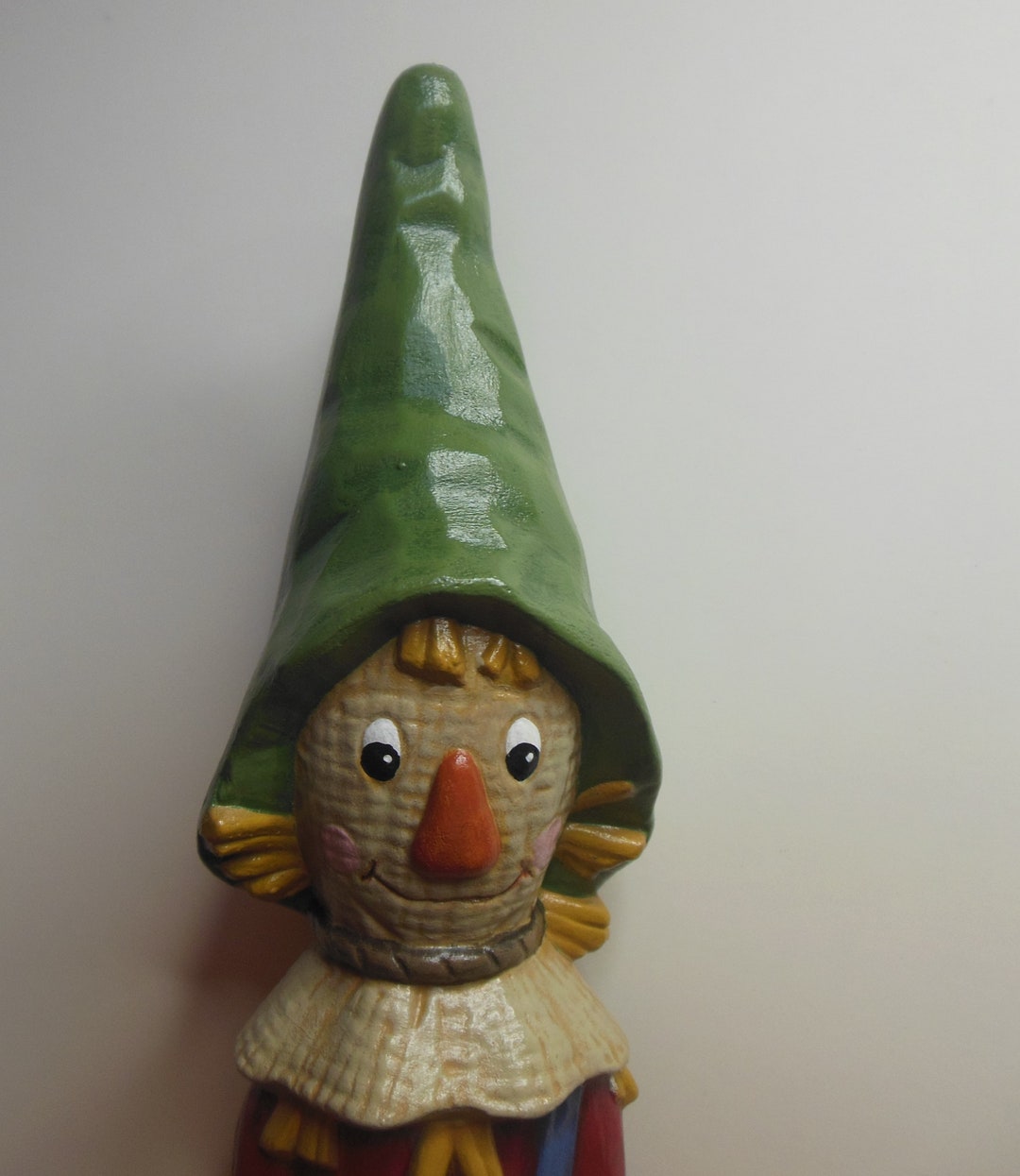 Tall Scarecrow Ceramic Hand Painted With Acrylic - Etsy