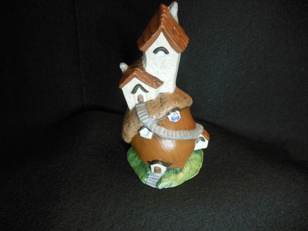 Acorn Fairy Mouse House Ceramic Hand Painted With Acrylics - Etsy