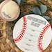 Baseball Baby Stat Sign Hello World Hospital Announcement Baby Boy Name ...