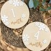 Wooden Baby Milestone Marker, Baby Milestone Discs, Interchangeable ...