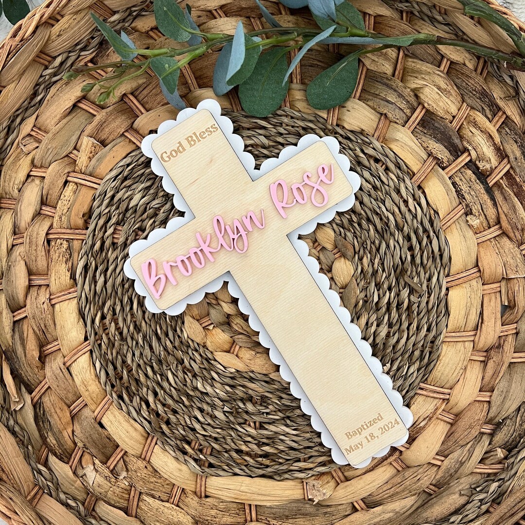 Personalized Baby Dedication Gift, Baby Baptism Cross, Gift for ...