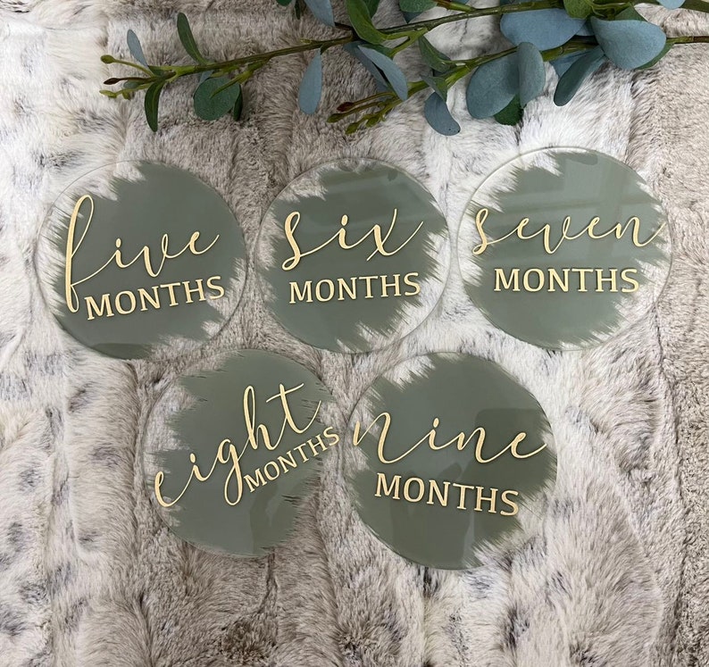 Acrylic Baby Milestone Set Baby Milestone Discs Baby Photo - Etsy