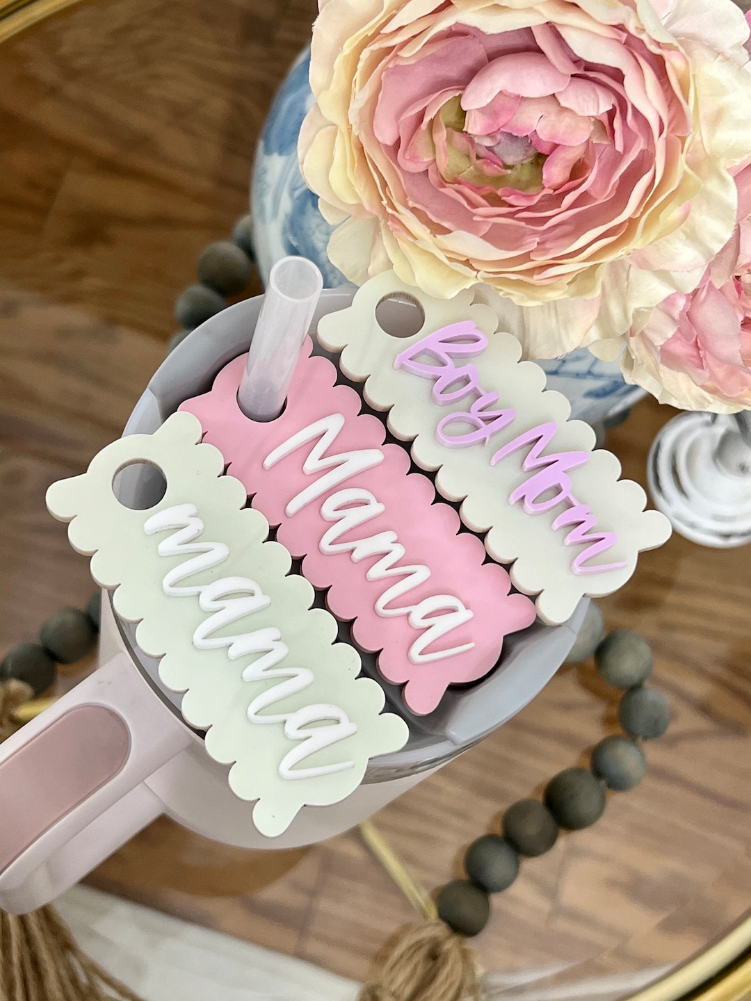 Stanley Name Plate Scalloped Stanley Cup Accessories Personalized ...