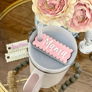 Stanley Name Plate Scalloped Stanley Cup Accessories Personalized ...