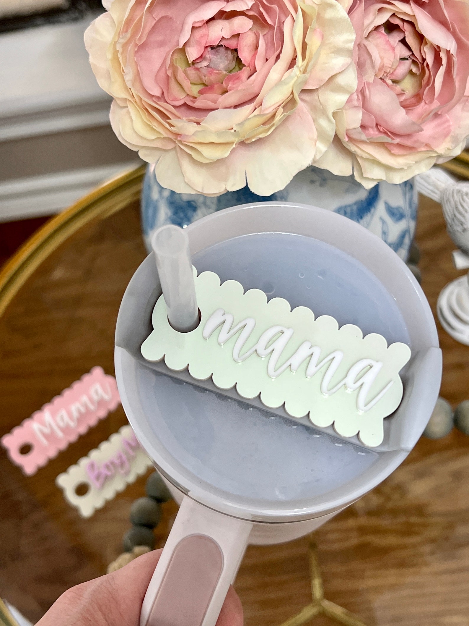 Stanley Name Plate Scalloped Stanley Cup Accessories Personalized ...