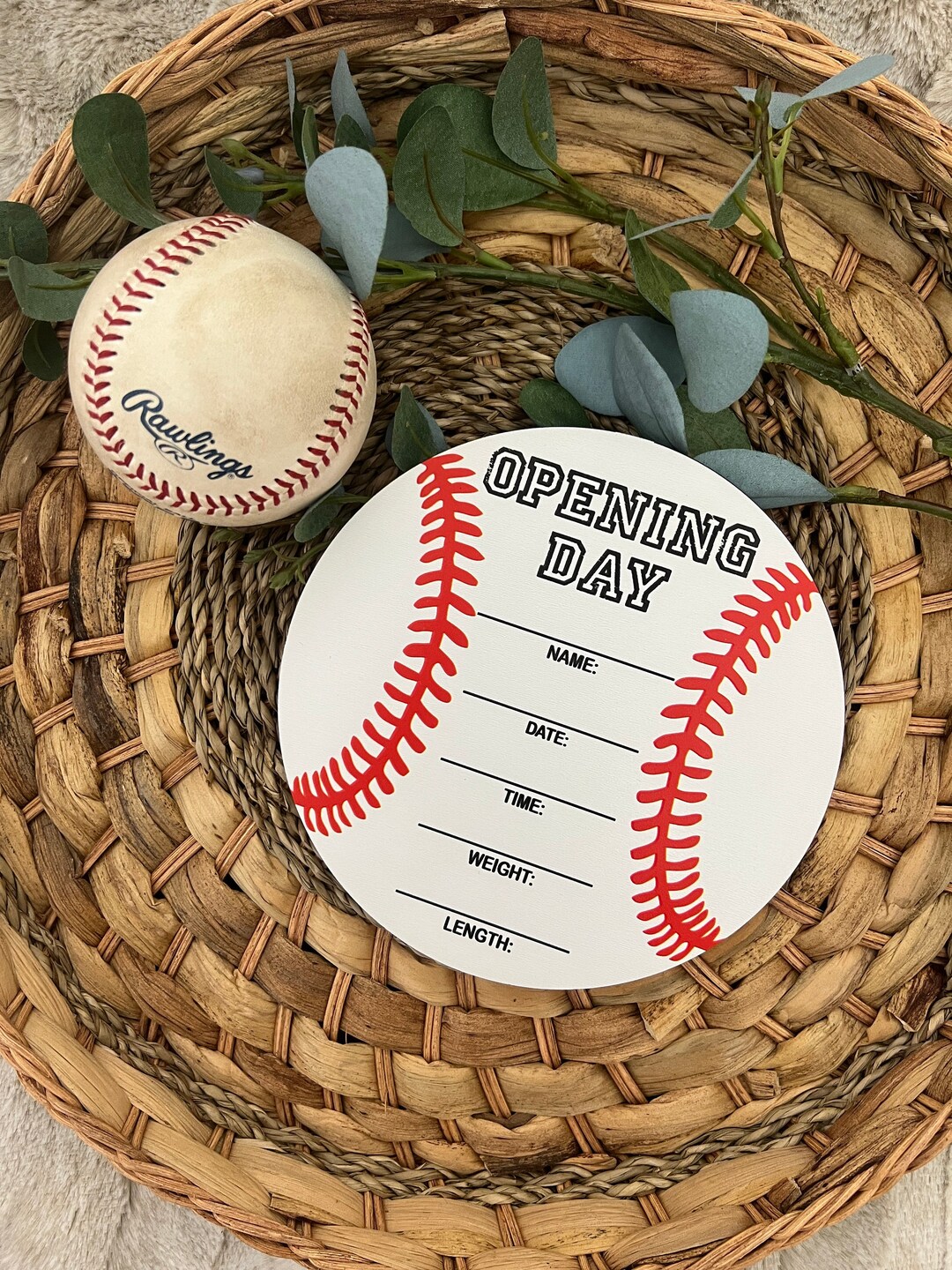 Baseball Baby Stat Sign Hello World Hospital Announcement Baby Boy Name ...