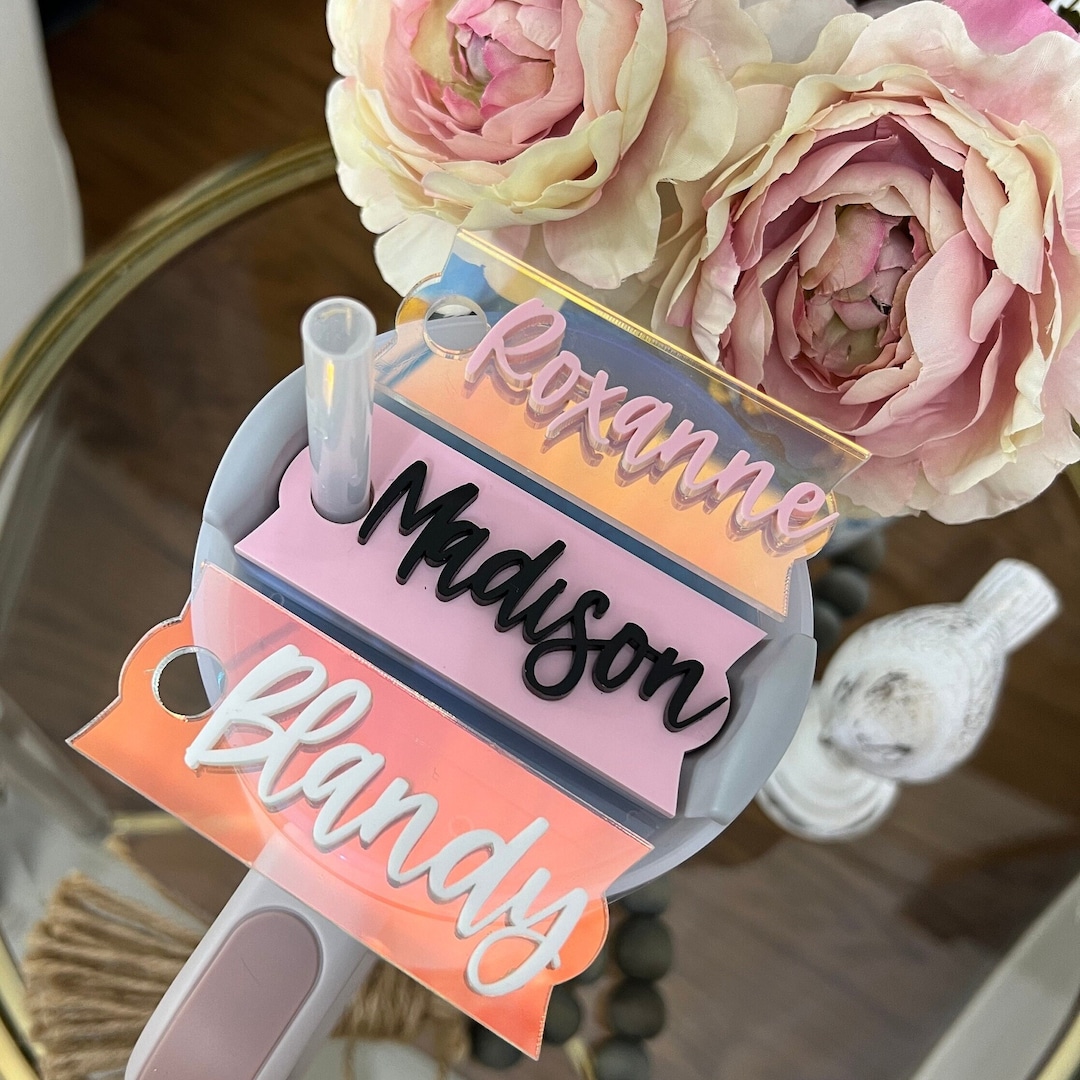 Stanley Name Plate, Stanley Cup Accessories, Personalized Stanley Cup ...