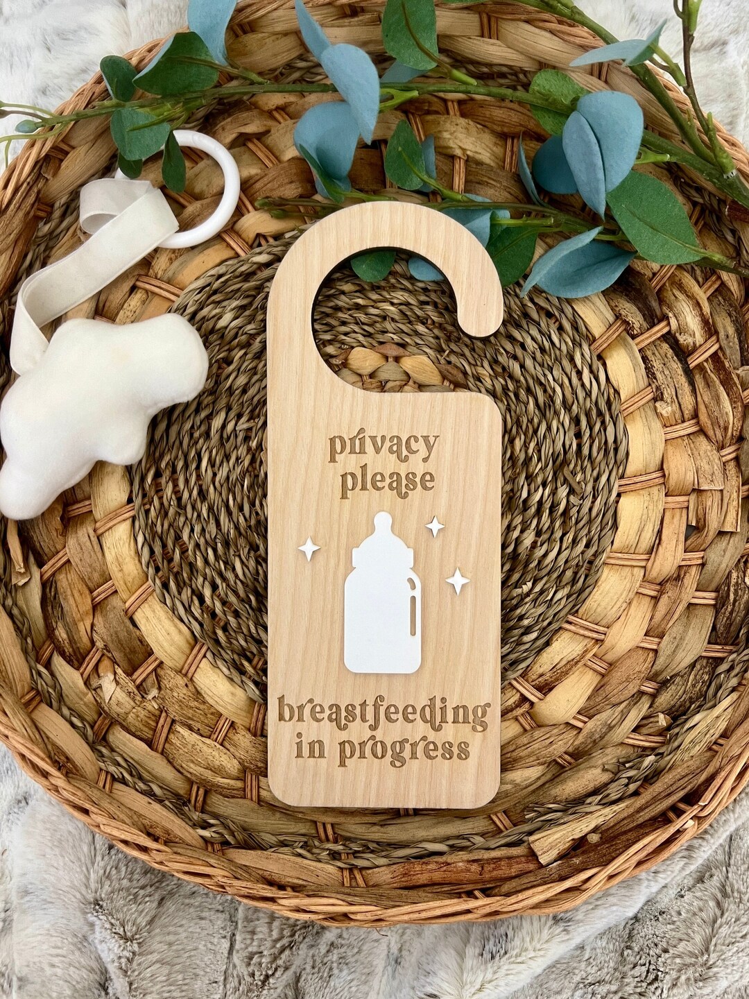 Breastfeeding in Progress Sign, Nursing Door Hanger, Sign for ...