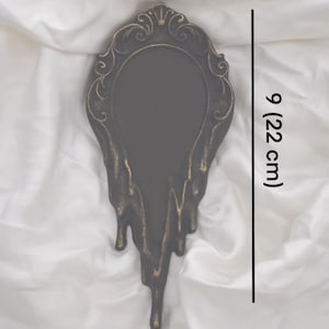 Liquid Painting L Handmade Frame L Vintage Art | Dark | Scull - Etsy