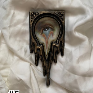 Small Liquid Painting L Handmade Frame L Gold Frame L Vintage I Made to ...