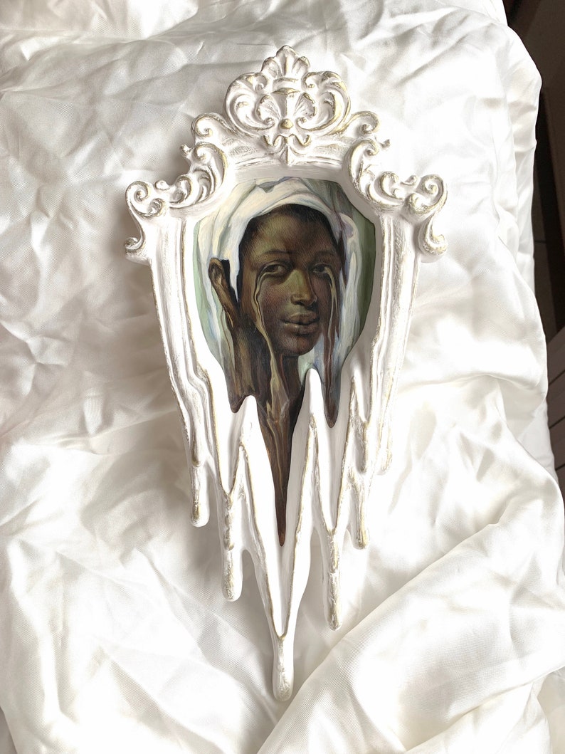 Liquid Painting L Handmade Frame L Marie-guillemine Benoist, Portrait ...